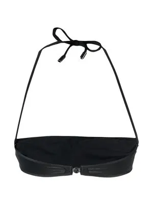 Karl Lagerfeld Logo-print Bandeau Bikini Top