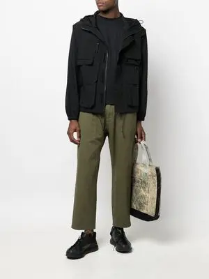 Gramicci Elasticated Drawstring-waistband Trousers - Olive