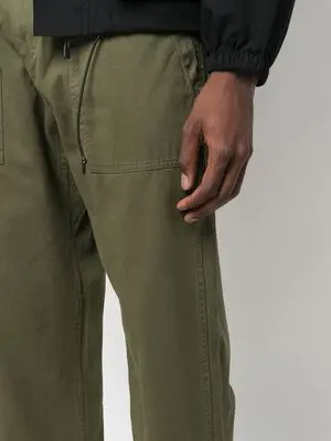 Gramicci Elasticated Drawstring-waistband Trousers - Olive