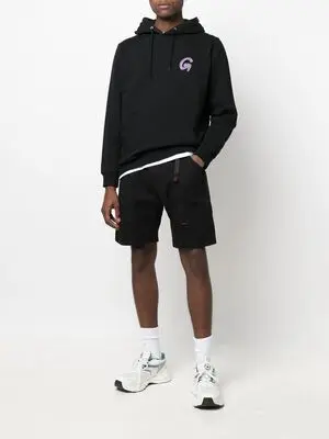 Gramicci Buckled-waistband Detail Shorts - Black