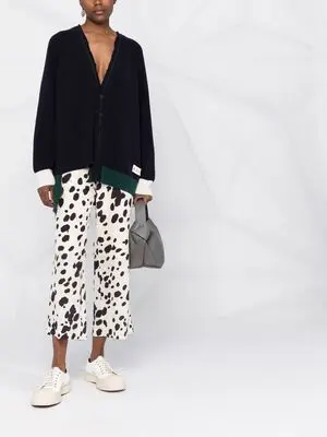 Marni V-neck Ribbed Cardigan