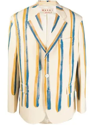 Marni Single-breasted Blazer - Yellow