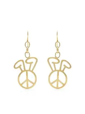Natasha Zinko Peace-detail Earrings - Gold