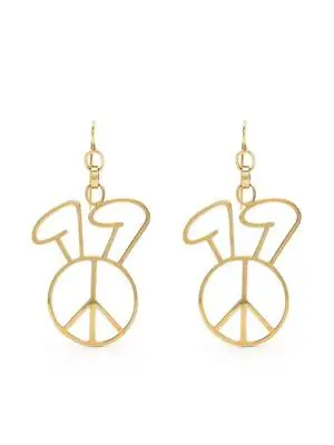 Natasha Zinko Peace Detail Earrings - Gold