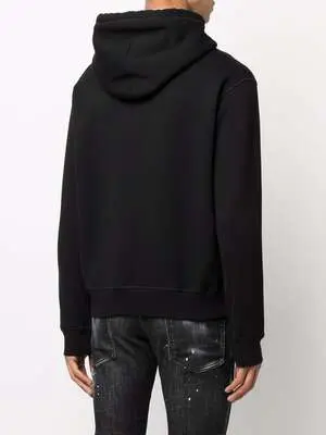 Dsquared2 Logo-print Cotton Hoodie - Black