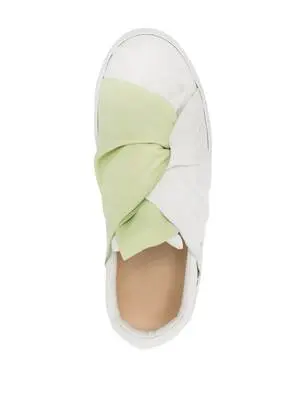 Ports 1961 Two-tone Knot-detail Loafers - White