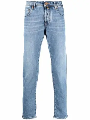 Incotex Light Wash Jeans For Men