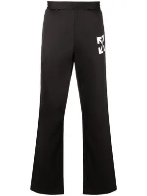 Men's Off-white Black Active Pants