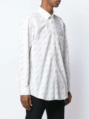 Balenciaga All-over Logo Shirt