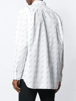 Balenciaga All-over Logo Shirt