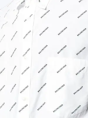 Balenciaga All-over Logo Shirt