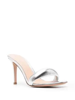 GIANVITO ROSSI Bijoux Padded Sandals - Silver