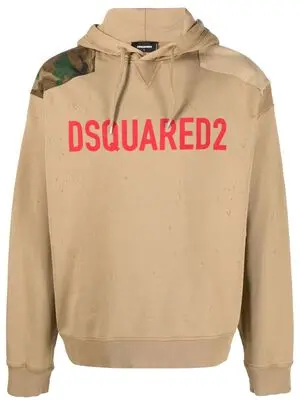 Dsquared2 Logo-print Hoodie - Brown