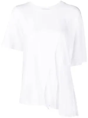 SJYP Logo-print Layering T-shirt - White