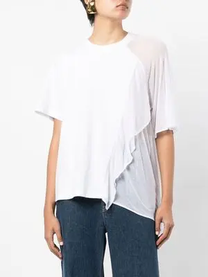 SJYP Logo-print Layering T-shirt