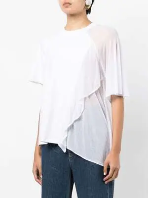 SJYP Logo-print Layering T-shirt