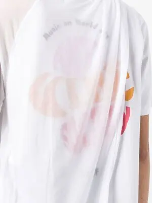 SJYP Logo-print Layering T-shirt