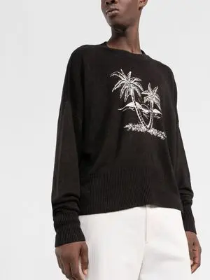 Palm Angels Palm Tree-print Jumper