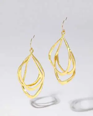 Alexis Bittar Liquid Orbiting Wire Earrings - Gold