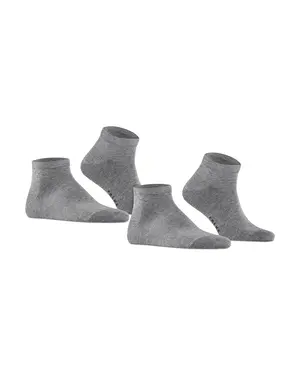 Falke Happy Ankle Socks Pack Of 2 - Light Grey