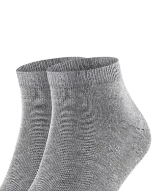 Falke Happy Ankle Socks Pack Of 2 - Light Grey