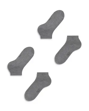 Falke Happy Ankle Socks Pack Of 2 - Light Grey