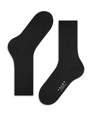 Falke Lhasa Ribbed Socks - Black