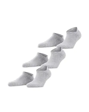 Falke Cool Kick Ankle Socks, Pack Of 3 - Light Gray