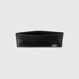 Gucci Gg Marmont Card Case Leather - Black