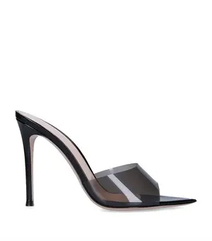 GIANVITO ROSSI Plexi Elle Peep Toe Heels 105