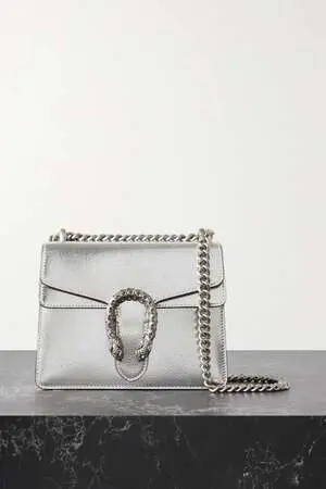 Gucci Dionysus Metallic Leather Shoulder Bag