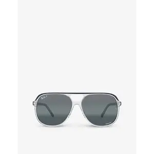 Ray-ban Rb2198 Bill Square Aviator Sunglasses - Blue