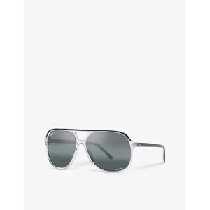 Ray-ban Rb2198 Bill Square Aviator Sunglasses - Blue
