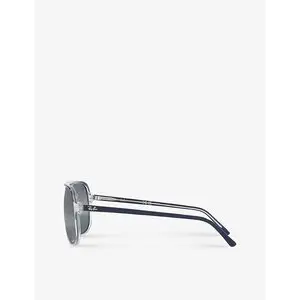Ray-ban Rb2198 Bill Square Aviator Sunglasses - Blue