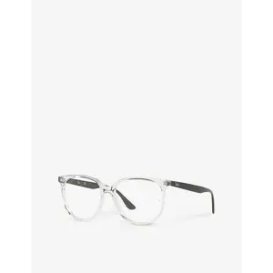 Ray-ban Rx4378v Round-frame Acetate Glasses