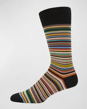 Paul Smith Paul Smith Multi-Stripe Socks Pink Multi
