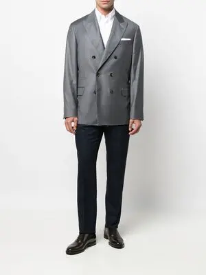 Brunello Cucinelli Double-breasted Wool Blazer