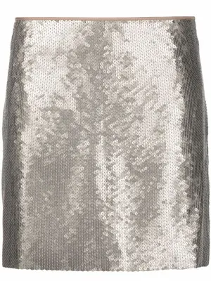 BRUNELLO CUCINELLI Sequin-embellished Mini Skirt