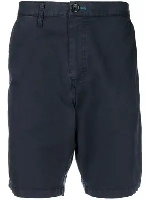 Paul Smith Cotton Straight Shorts Blue