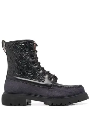 Ferragamo Lace Up Boots For Men