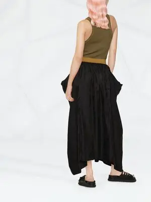 UMA WANG Side-draped Maxi Skirt