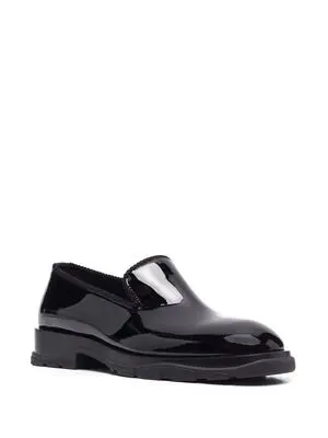 Alexander McQueen High-shine Round-toe Loafers