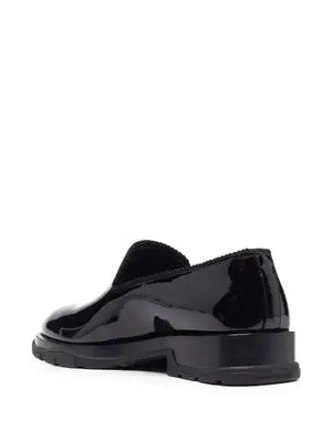 Alexander McQueen High-shine Round-toe Loafers