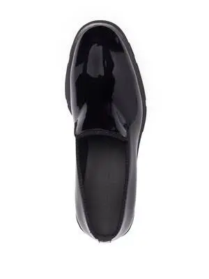 Alexander McQueen High-shine Round-toe Loafers