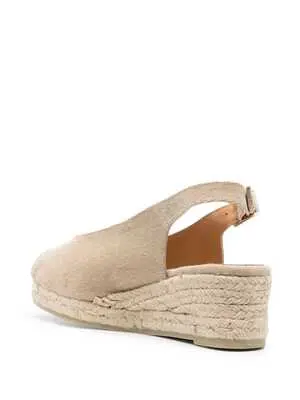 CastaÑer 50mm Dosalia Slingback Espadrilles - Neutrals