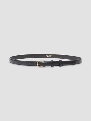 NILI LOTAN Jane Leather Belt - Black