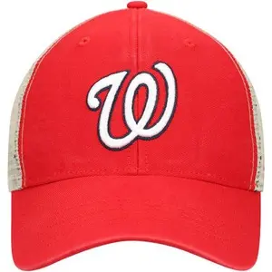 '47 Natural Washington Nationals Flagship Washed Mvp Trucker Snapback Hat
