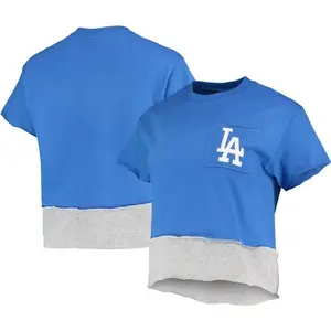 REFRIED APPAREL Los Angeles Dodgers Cropped T-shirt - Royal