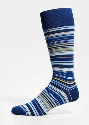 Paul Smith Multi-Stripe Socks 47 Blues