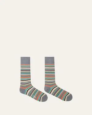 Paul Smith Striped Socks - Gray Multi